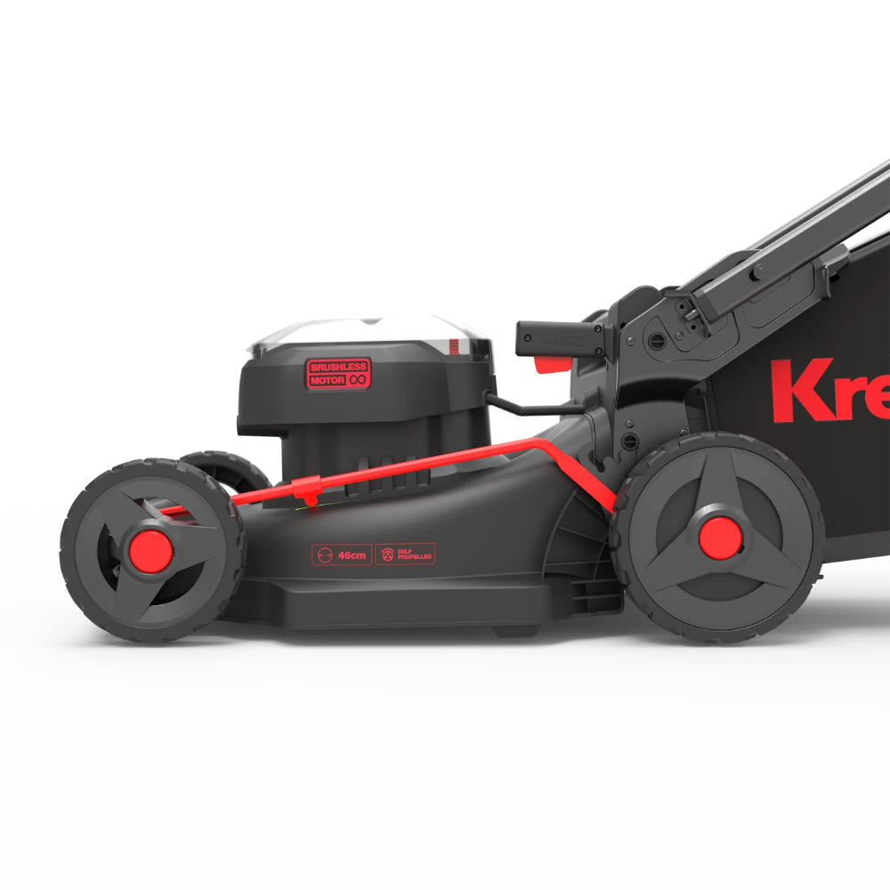 Kress KG757E 60v Prosumer 46cm Cordless Self-Propelled Mower Bundle ...