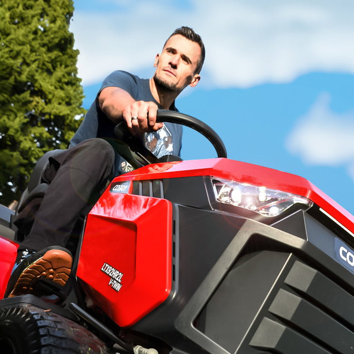 COBRA LTX92HR2L 92cm Hydro Premium Lawn Tractor with V-Twin Engine ...