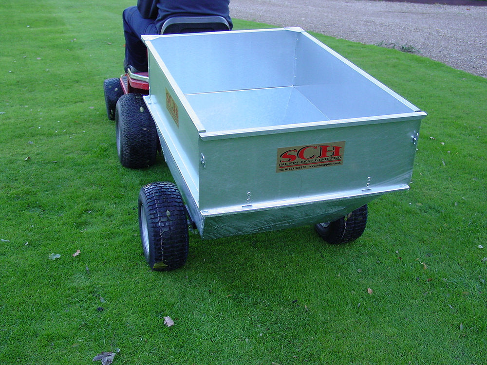 SCH Large Capacity Galvanised Tipping Trailer, Wide Profile Wheels ...