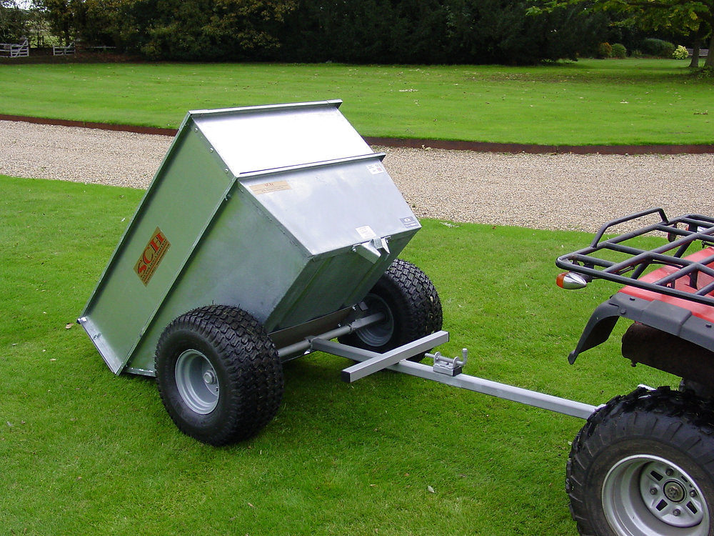 SCH Large Capacity Galvanised Tipping Dump Trailer -Flotation Wheels R ...